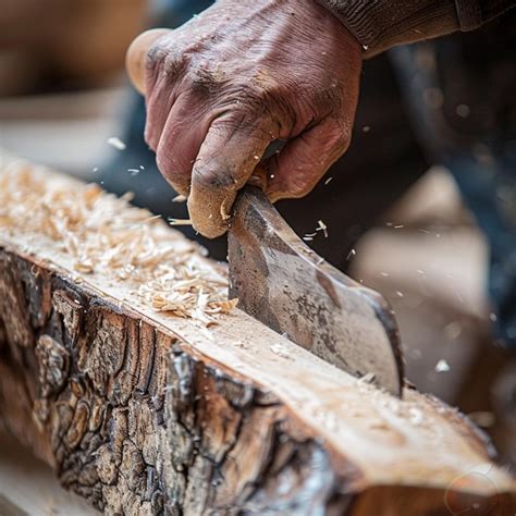 A Detailed Image Of A Hand Rasp Shaping A Piece Of Wood Premium Ai Generated Image