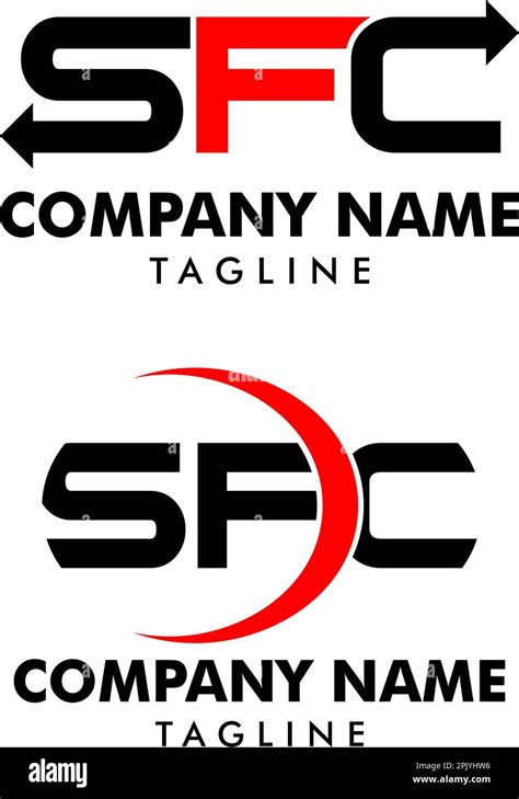 Set Of Initial Letter Sfc Logo Template Design Stock Vector Image And Art Alamy