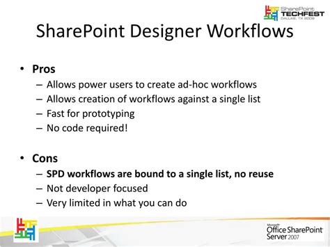 PPT SharePoint Workflows With Visual Studio PowerPoint Presentation Free Download ID