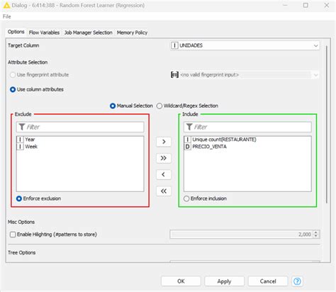 Random Forest Regression Predict Knime Analytics Platform Knime