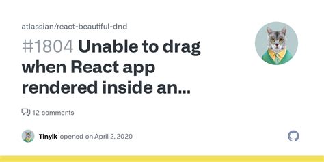 Unable To Drag When React App Rendered Inside An Iframe · Issue 1804