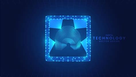 Premium Vector Fingerprint Scanning Digital Biometric Security And Identify Blue Glowing Neon