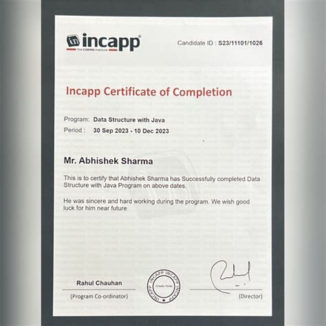 Abhishek Sharma On Linkedin Java Datastructures Algorithms Certified