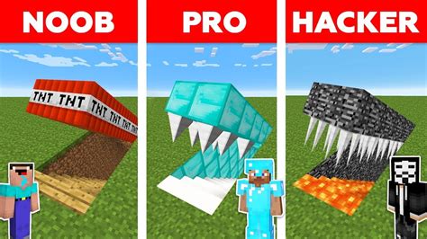 Minecraft NOOB Vs PRO Vs HACKER HIDDEN TRAP CHALLENGE In Minecraft Animation YouTube