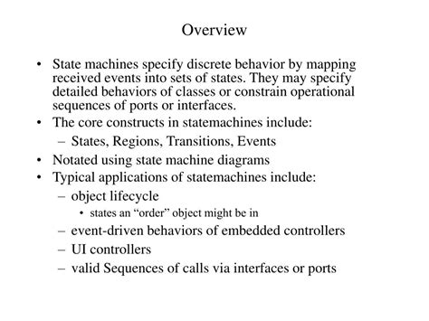 Ppt Statechart Diagrams Powerpoint Presentation Free Download Id 378881
