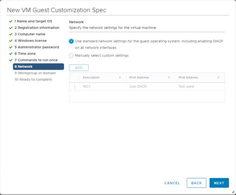 Using Vmware Vsphere Vm Customization Specification Virtualization Howto