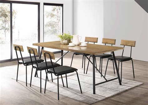 1 6m Owen Dining Table Set 1 Dining Table 6 Chairs Luco Furniture And Decoration