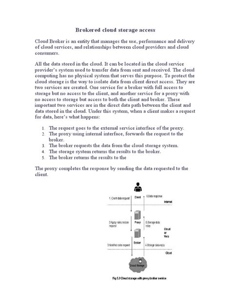 A Secure Architecture For Brokered Cloud Storage Access Using