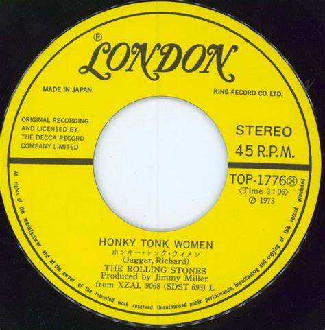 The Rolling Stones Honky Tonk Women Original Pressing Japanese 7 Vi