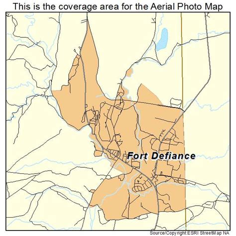 Aerial Photography Map Of Fort Defiance Az Arizona