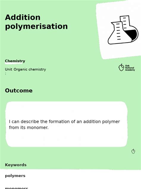 Addition Polymer Pdf Polymers Polymerization