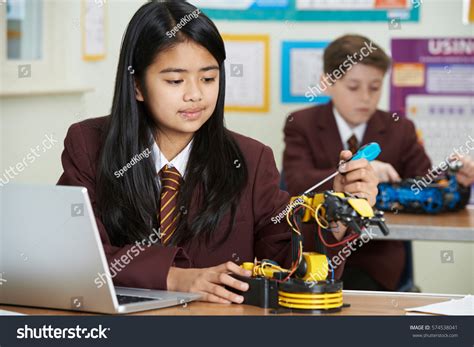 Pupils Science Lesson Studying Robotics Stock Photo 574538041 Shutterstock