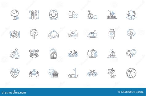 Robustness Line Icons Collection Resilience Durability Strength Reliability Toughness