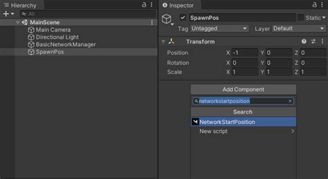Unity Mirror Networking Network Manager、player 物件建置 偵錯桐人
