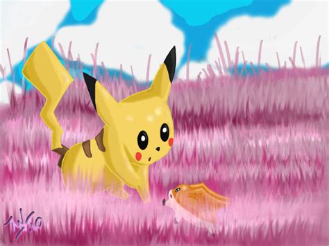 Pikachu Patamon Curiosity By Coppice Z On Deviantart