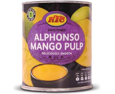 Ktc Sweetened Alphonso Mango Pulp 850g Eckos Online