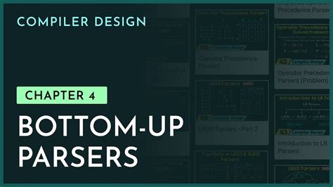 bottom up parsers chapter 4 compiler design youtube
