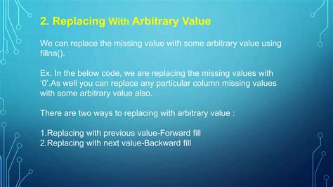 Handling Missing Values For Machine Learningpptx Databases