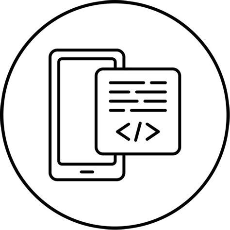 Premium Vector Coding Icon