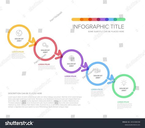 Vector Process Progress Template Diagram Schema เวกเตอร์สต็อก ปลอดค่า
