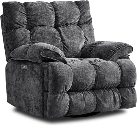 Latitude Run® 415 Wide Upholstered Recliner Oversized Power Swivel