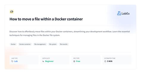How To Move A File Within A Docker Container Labex