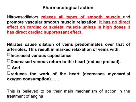 Pharmacology Antianginal Drugs Updated Ppt