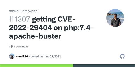 Getting CVE 2022 29404 On Php 7 4 Apache Buster Issue 1307 Docker