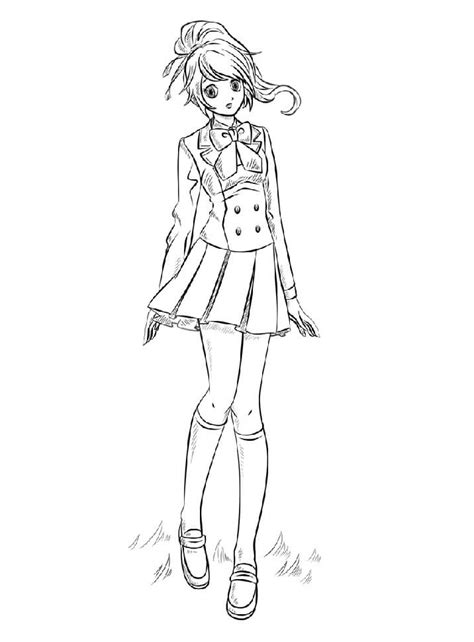 Sexy Anime Girl Coloring Pages Coloring Cool