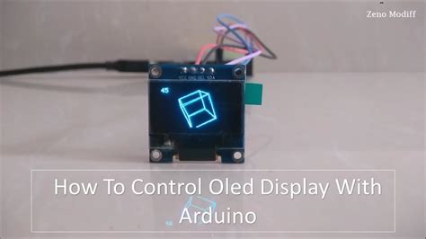 how to control i2c oled display with arduino youtube