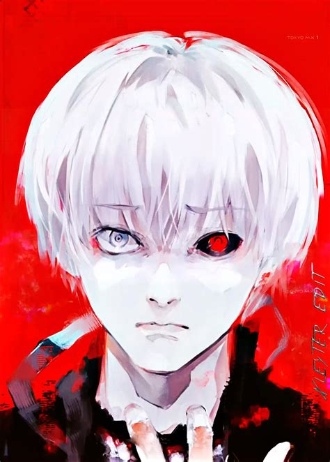 Tokio Ghouls Kaneki White Hair By Xleyter On Deviantart