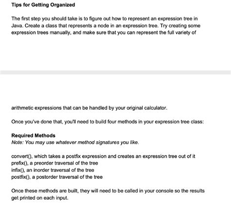 Solved Expression Tree Converter Your Assignment Is Build A