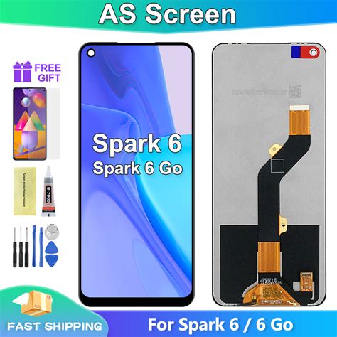 LCD For Tecno Spark Go KE J KE K KE LCD Display Touch Screen With Frame Digitizer Replacement