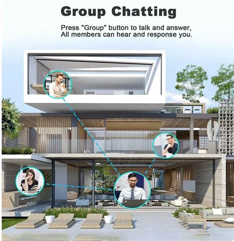 Full Duplex Wireless Intercom System Two Way Communication For Home