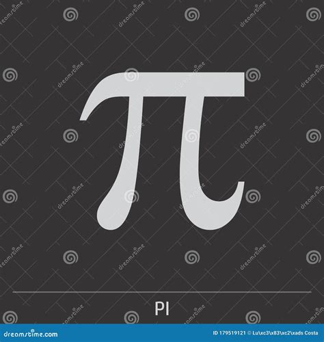 Pi Greek Letter Icon Stock Illustration Illustration Of Knowledge
