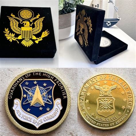 Air Force Space Command Challenge Coin With Special Velvet Case Etsy