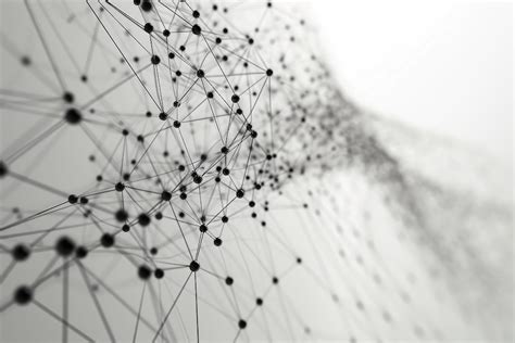 Premium Photo A Black And White Photo Capturing A Complex Network Of Interconnected Dots