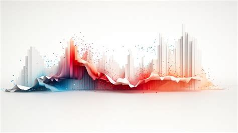 Premium Ai Image Abstract Data Visualization On White Background