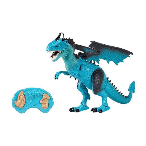 World Tech Toys Monster World Electric Walking Smoking Rc Blue Dragon Hsn