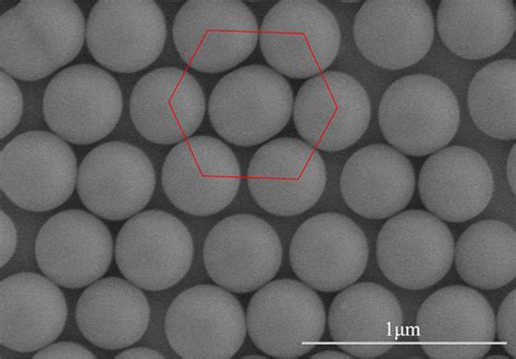 Sem Image Of Spin Coated Sio2 Nanosphere On Silicon Download Scientific Diagram