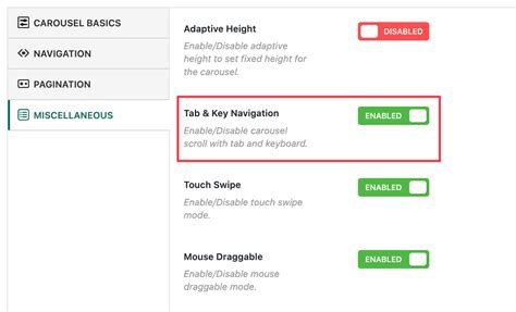 Accessibility Tab And Key Navigation Logo Carousel