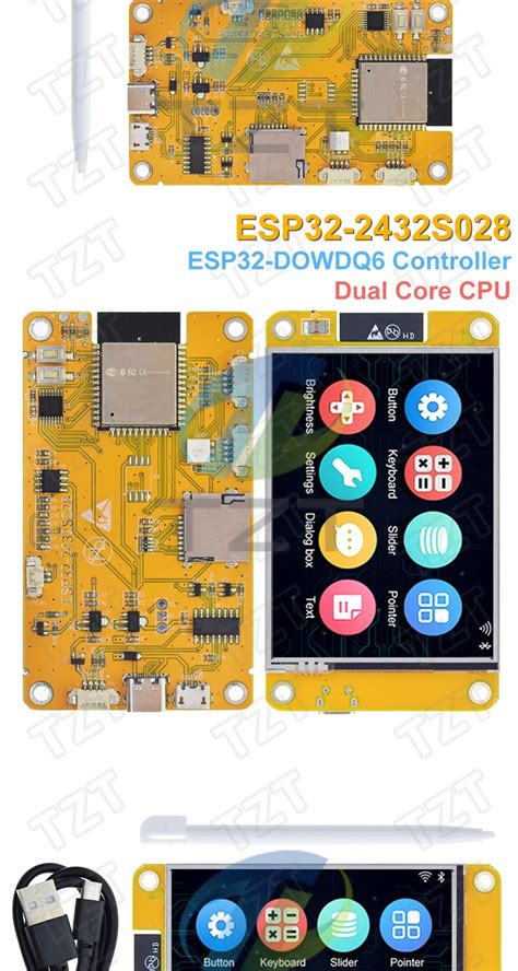 TZT ESP32 LVGL WIFI Bluetooth Development Board 2 8 Inch LCD TFT Module 240 320 Smart Display