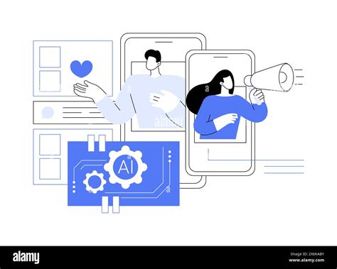 Ai Backed Influencer Identification Abstract Concept Vector Illustration Stock Vector Image