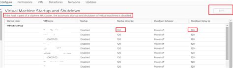 Managing Vm Startup In A Ha Cluster Vmware Vsphere