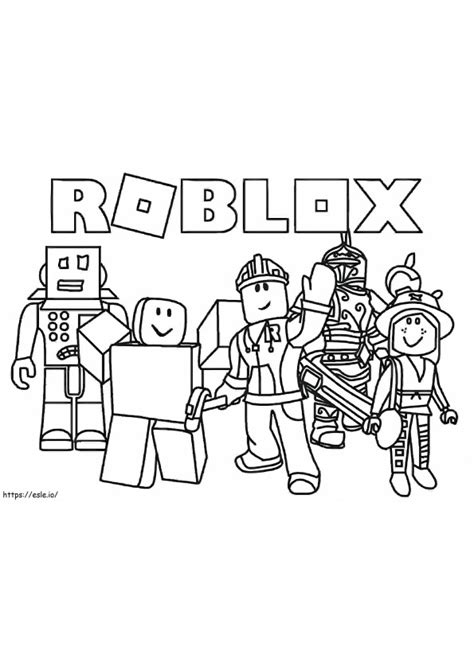 Las Páginas Para Colorear De Personajes De Roblox Son Fáciles De