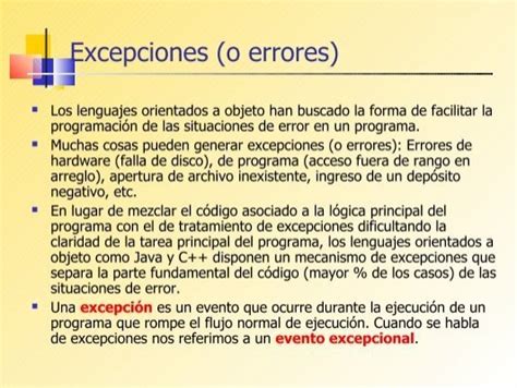 Manejo De Excepciones En Java