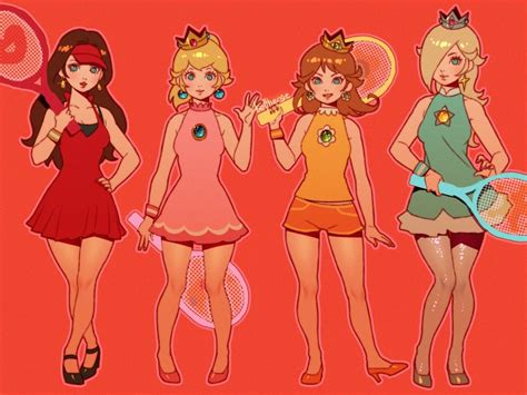 Princess Peach Rosalina Princess Daisy And Pauline Mario And 2 More Drawn By Bellhenge
