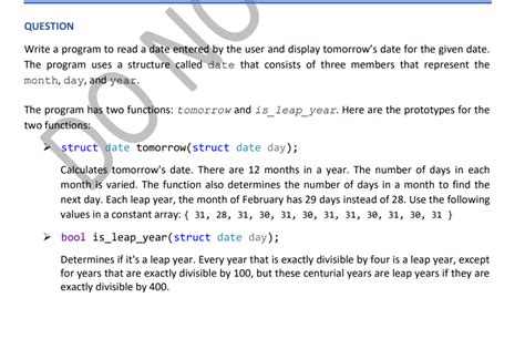 Solved QUESTION Write A Program To Read A Date Entered By Chegg