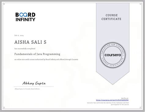 Aisha Sali S On Linkedin 🎓 Completed The Fundamentals Of Java Programming Course Excited For The