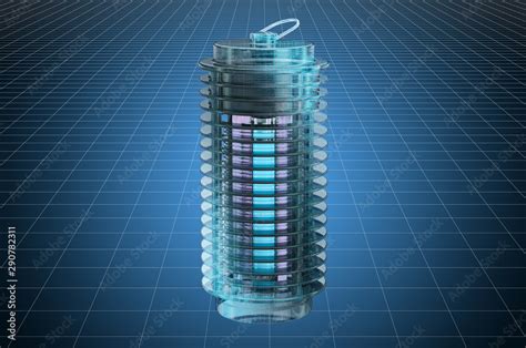 Visualization 3d Cad Model Of Lamp Mosquito Electric Insect Killer